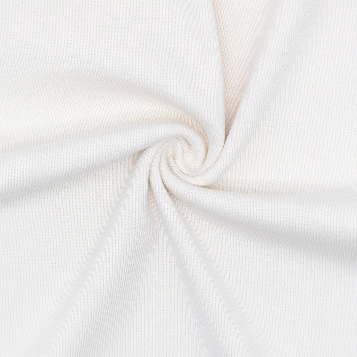White Rib Knit Fabric - Boho Fabrics