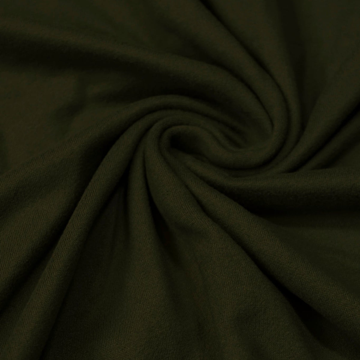Army Green Brushed Poly Knit Fabric - 9 oz - Boho Fabrics