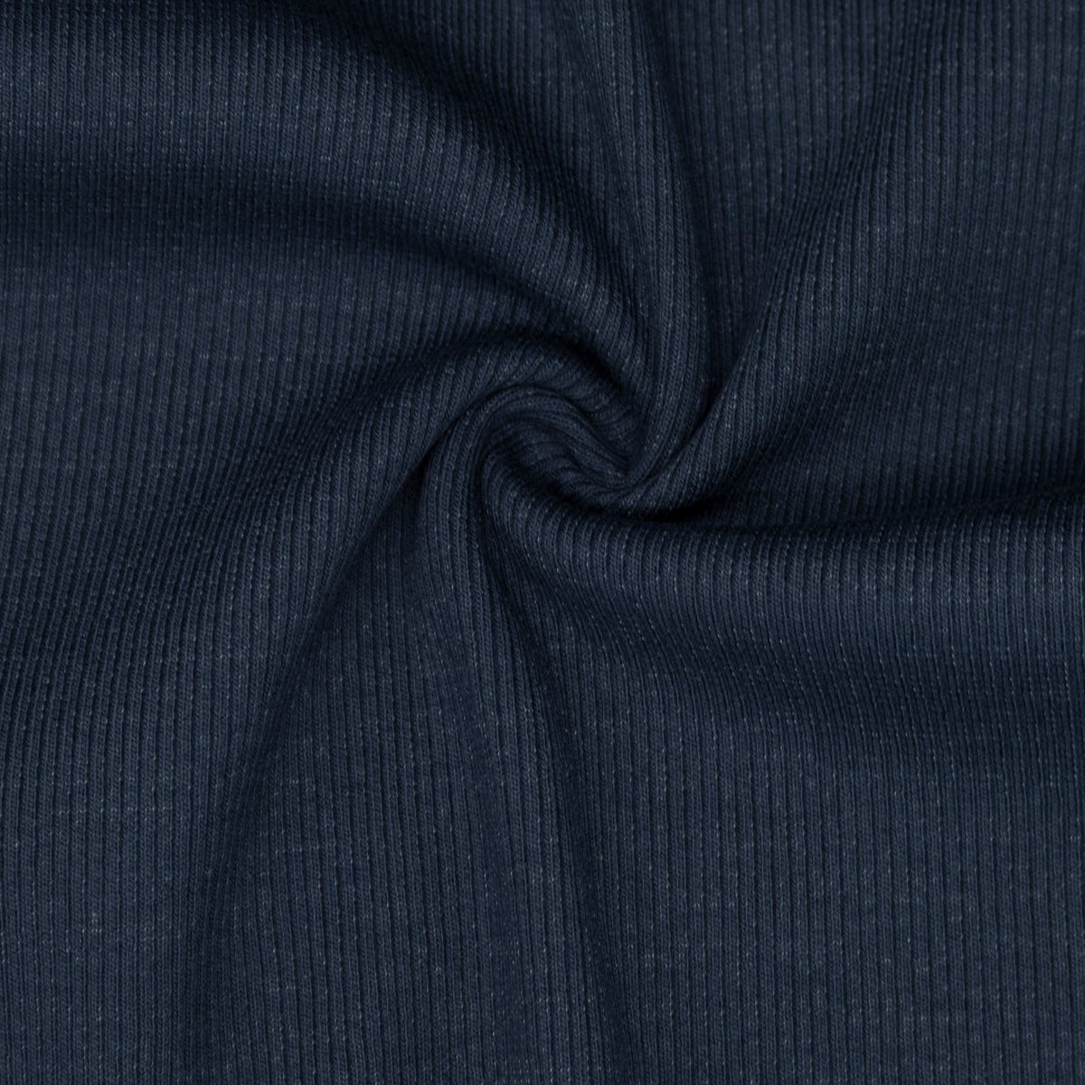 Navy Blue Rib Knit Fabric - Boho Fabrics
