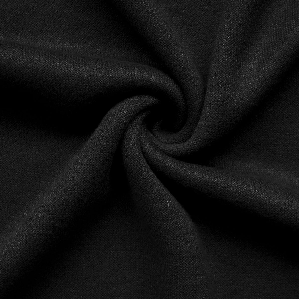 Black Solid, "Cashmere" Sweater Knit Fabric. – Boho Fabrics