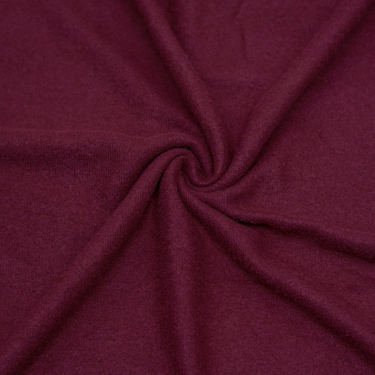 Deep Currant Red Brushed Sweater Knit Fabric - Boho Fabrics