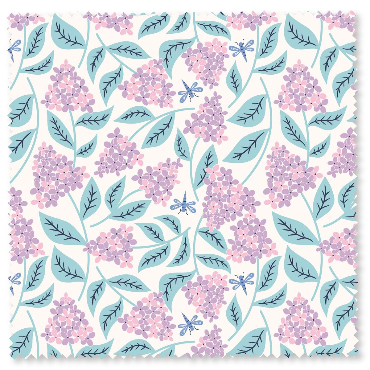 Felicity Organic Quilting Cotton Fabric – Spring Harmony Hydrangea Gar ...