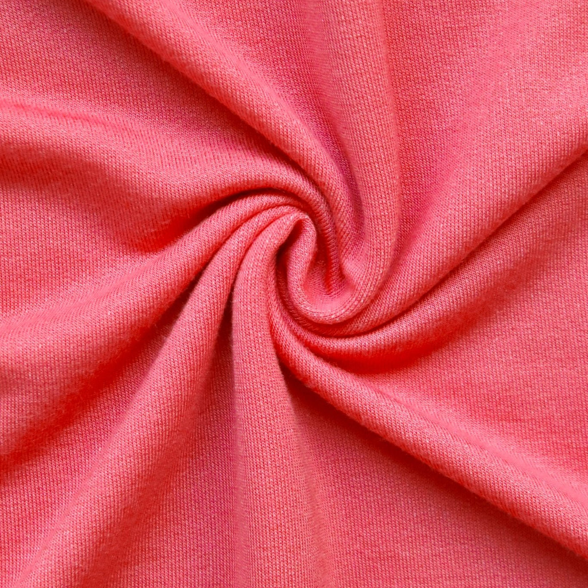 Geranium Pink Baby French Terry Knit Fabric - Boho Fabrics