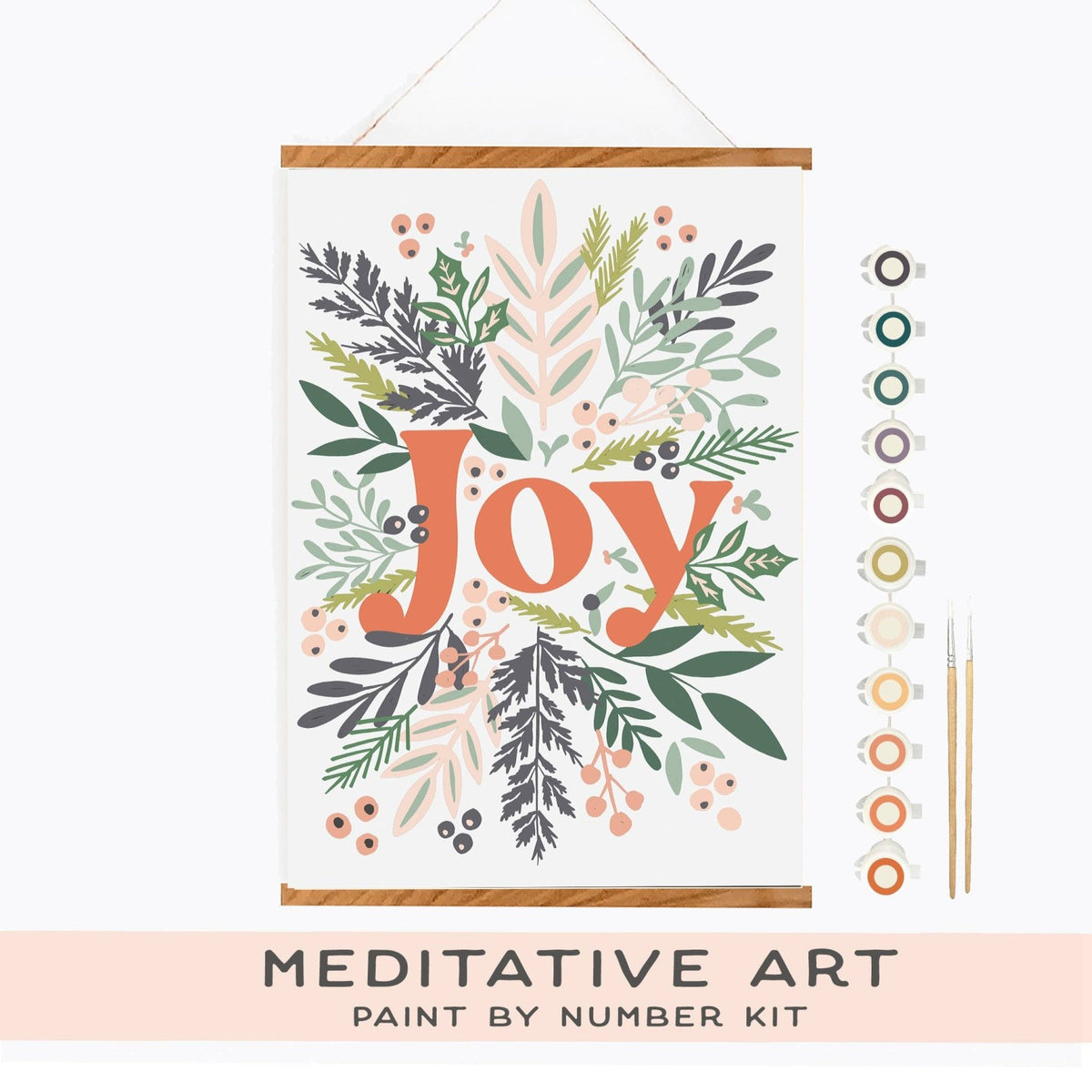 Holiday Joy 12 x 18" Paint by Number Kit – Boho Fabrics