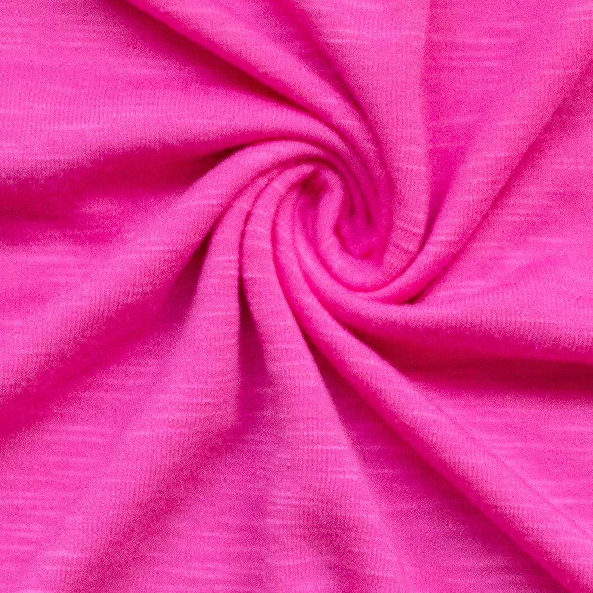 Hot Pink Rayon Slub Knit Fabric - 7 oz - Boho Fabrics