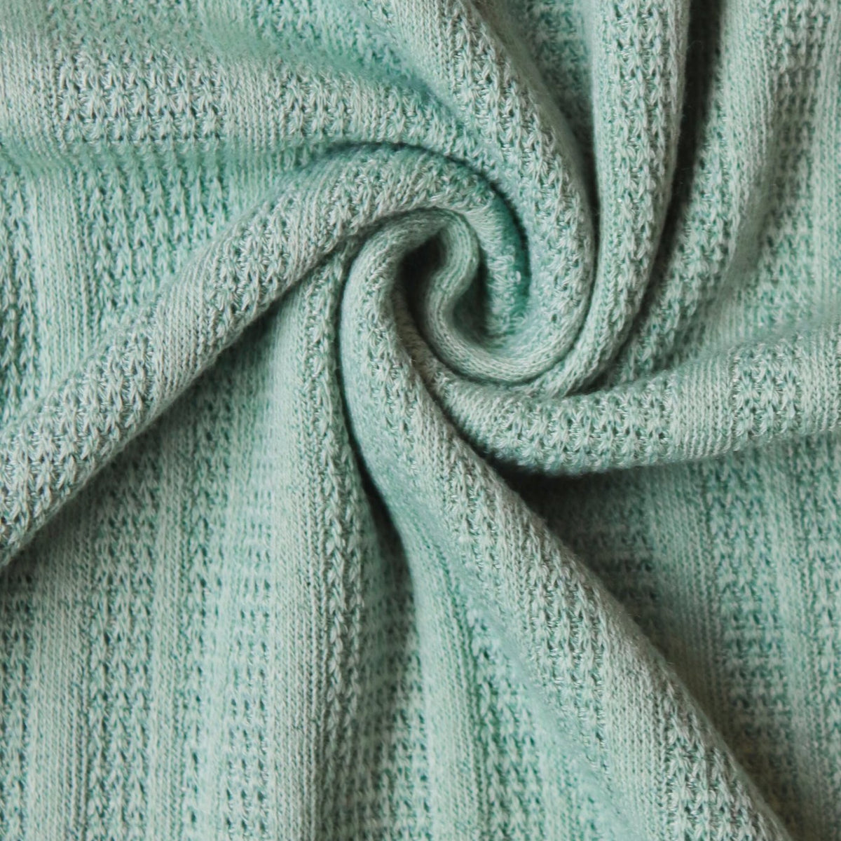 Iced Aqua, Pointelle Rib Knit – Boho Fabrics