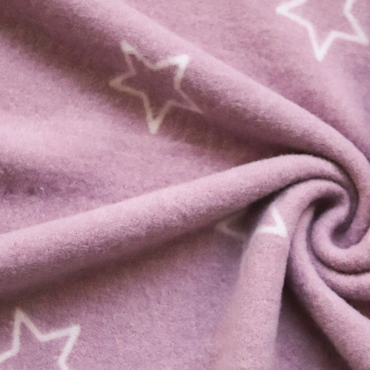 Mauve Stars, Brushed Printed Sweater Knit Fabric – Boho Fabrics