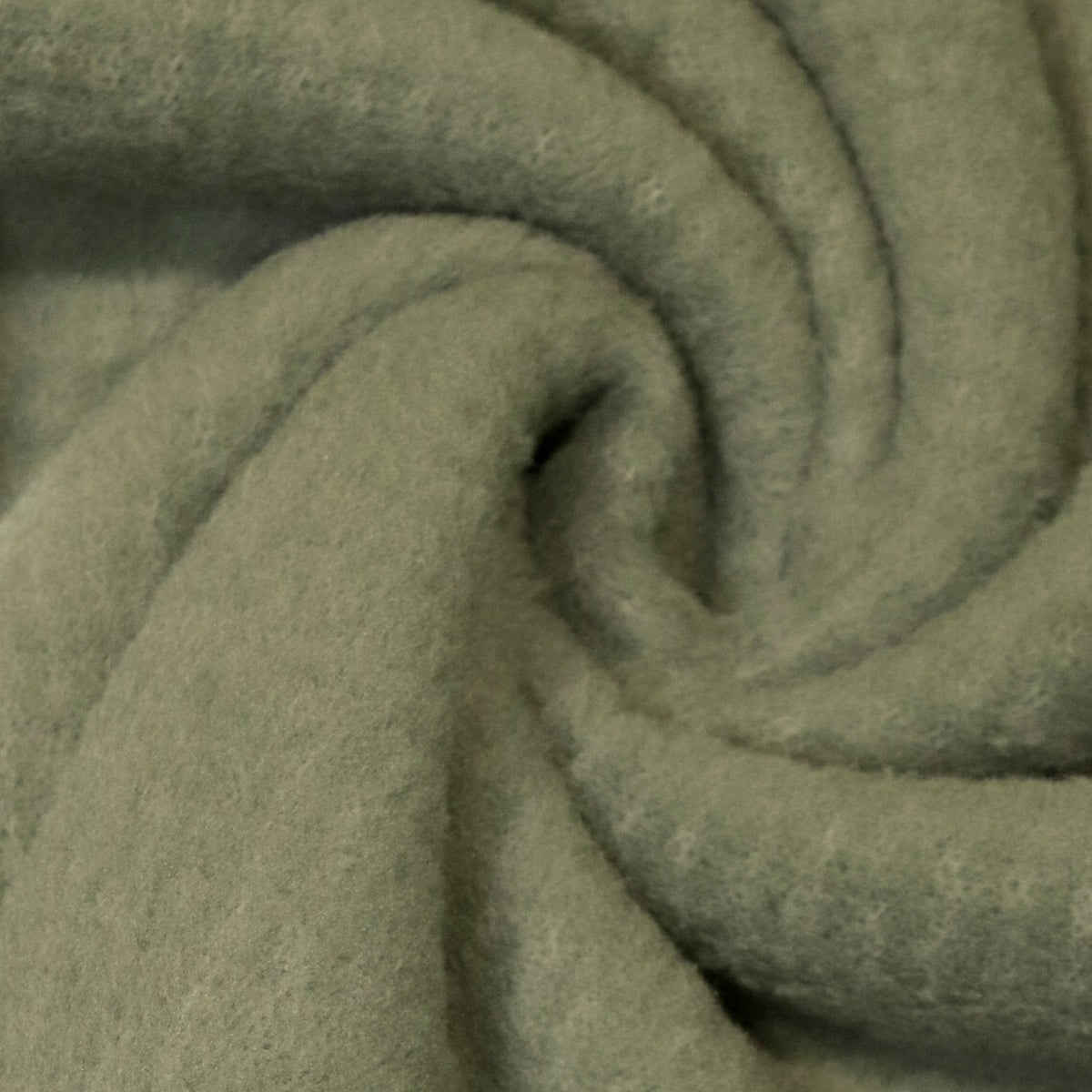 Moss Green, High Loft Fleece Fabric by Polartec, featuring Recycled Po ...