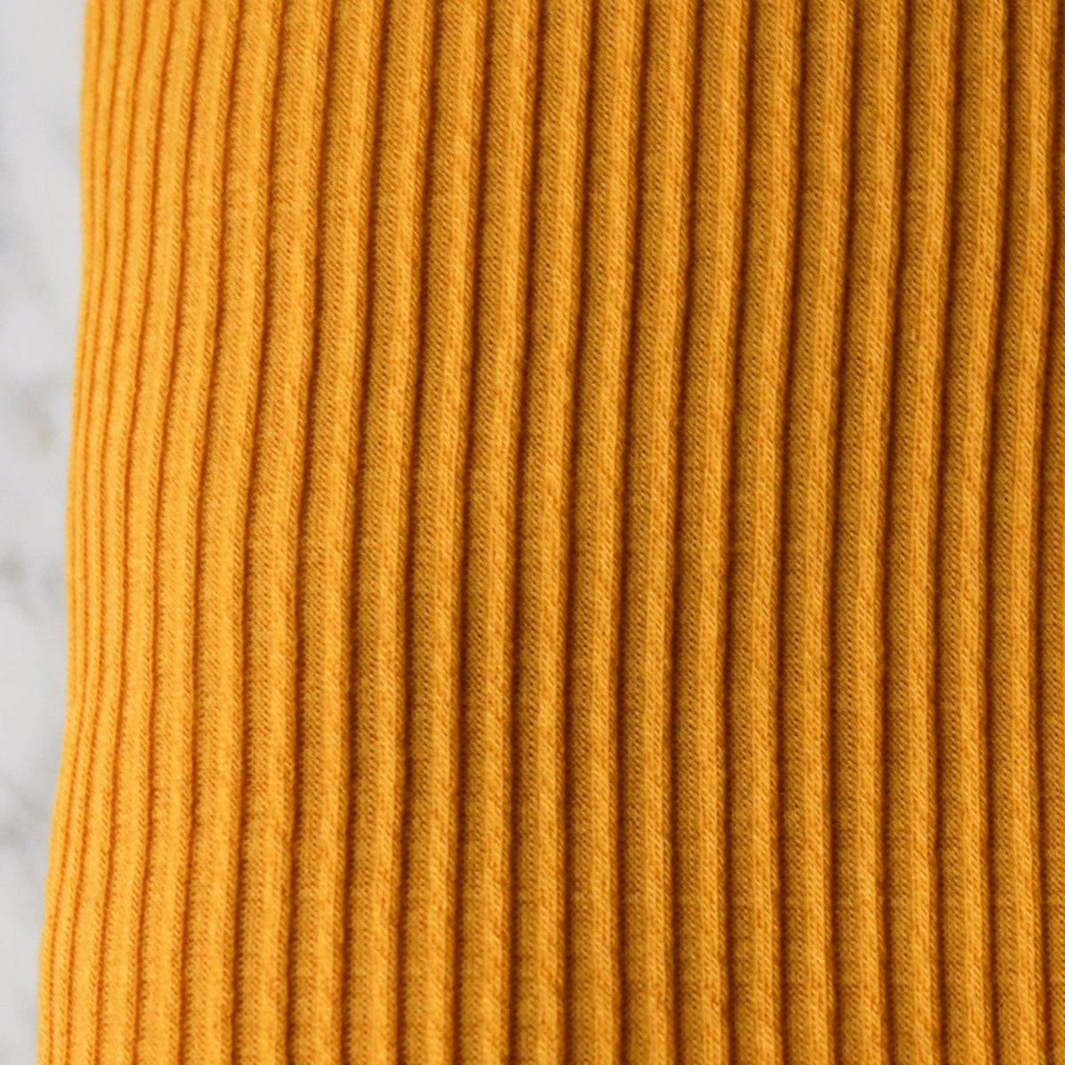 Mustard Ruffle, Rib Knit Fabric – Boho Fabrics
