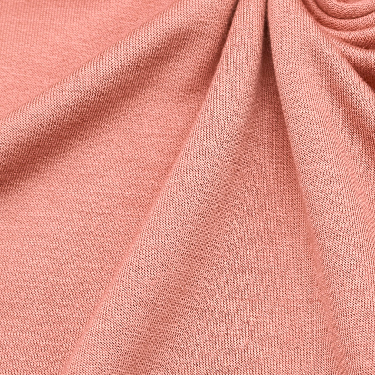 Peachy Pink Rayon French Terry Knit Fabric - Boho Fabrics