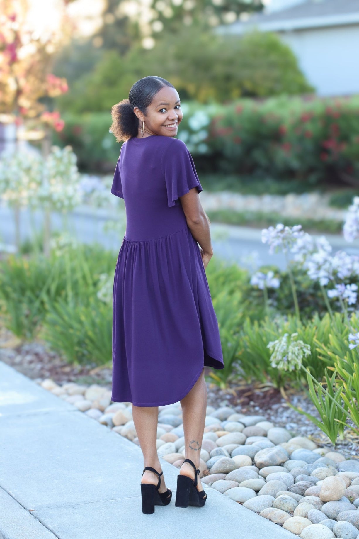 Ravens Purple, Solid Rayon Spandex Knit Fabric – Boho Fabrics