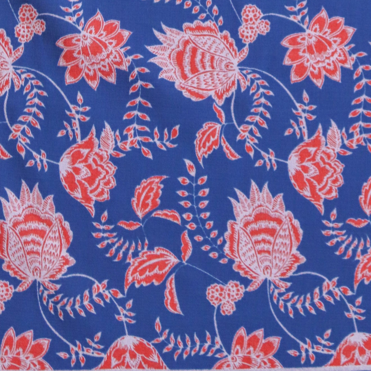 Rococo Panels in Blue 37". Cotton Woven Fabric . WVP-245-BLU – Boho Fabrics