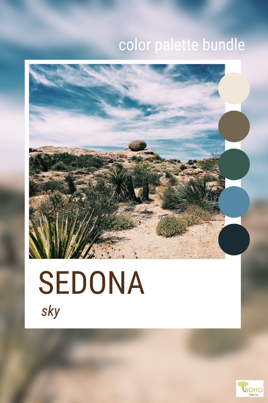 Sedona Sky, Mystery Color Palette Box. – Boho Fabrics