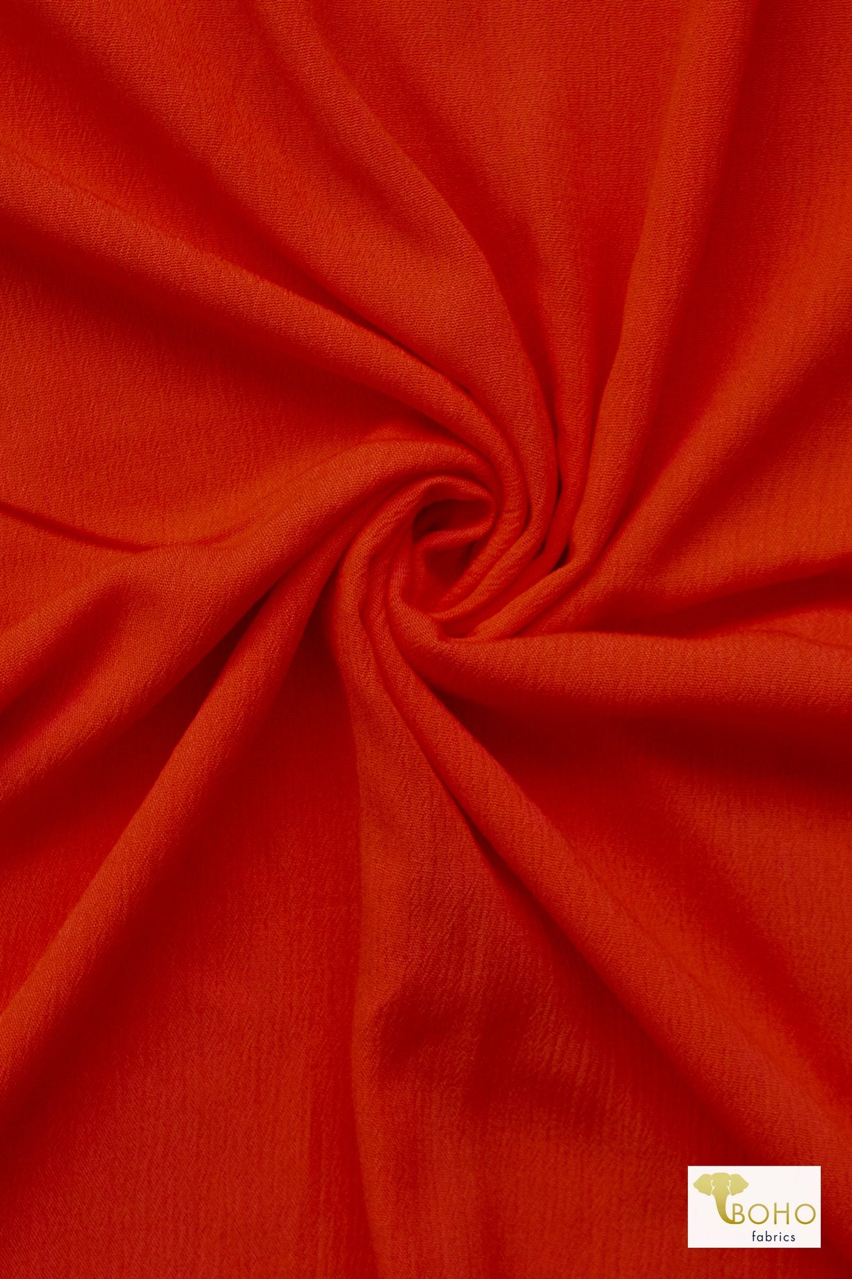 Sunset Orange, Crepe Woven Fabric – Boho Fabrics