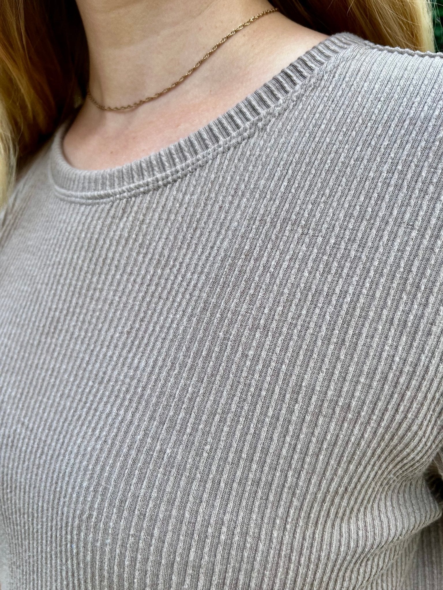 Taupe Ruffle, Rib Knit Fabric – Boho Fabrics