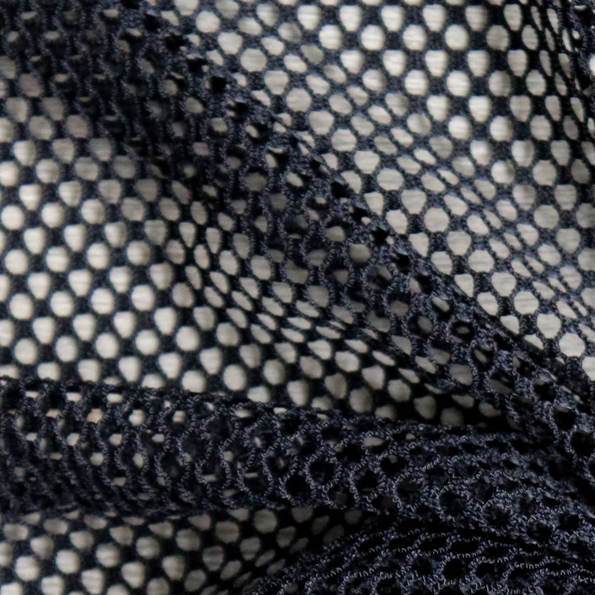Tempest Black Athletic Mesh - Boho Fabrics