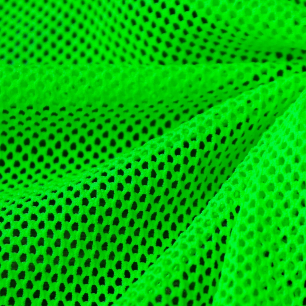 Tempest Neon Green Athletic Mesh - Boho Fabrics