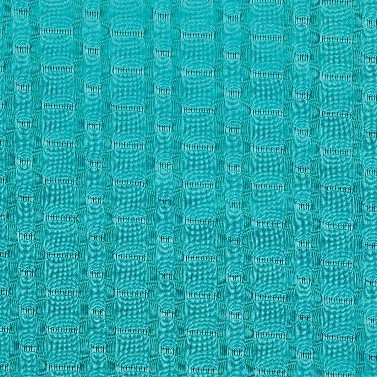 Turquoise Honeycomb Athletic Knit Fabric - Boho Fabrics