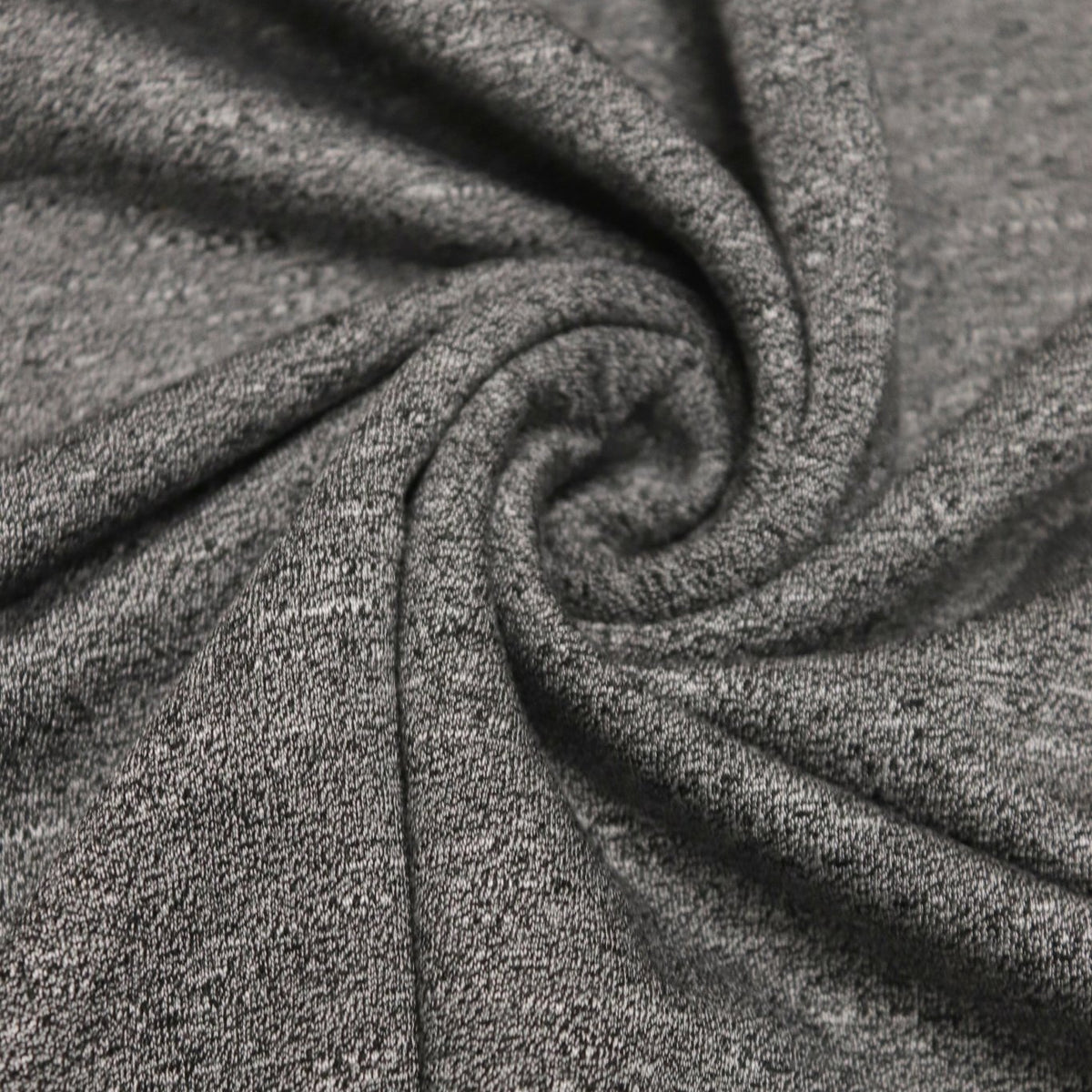Ultimate Gray Cotton French Terry Knit Fabric - Boho Fabrics