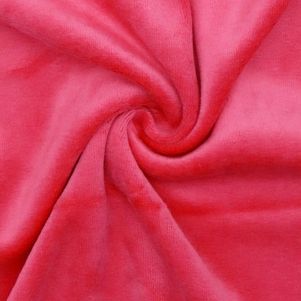 Watermelon Pink, Velour Terry Knit – Boho Fabrics
