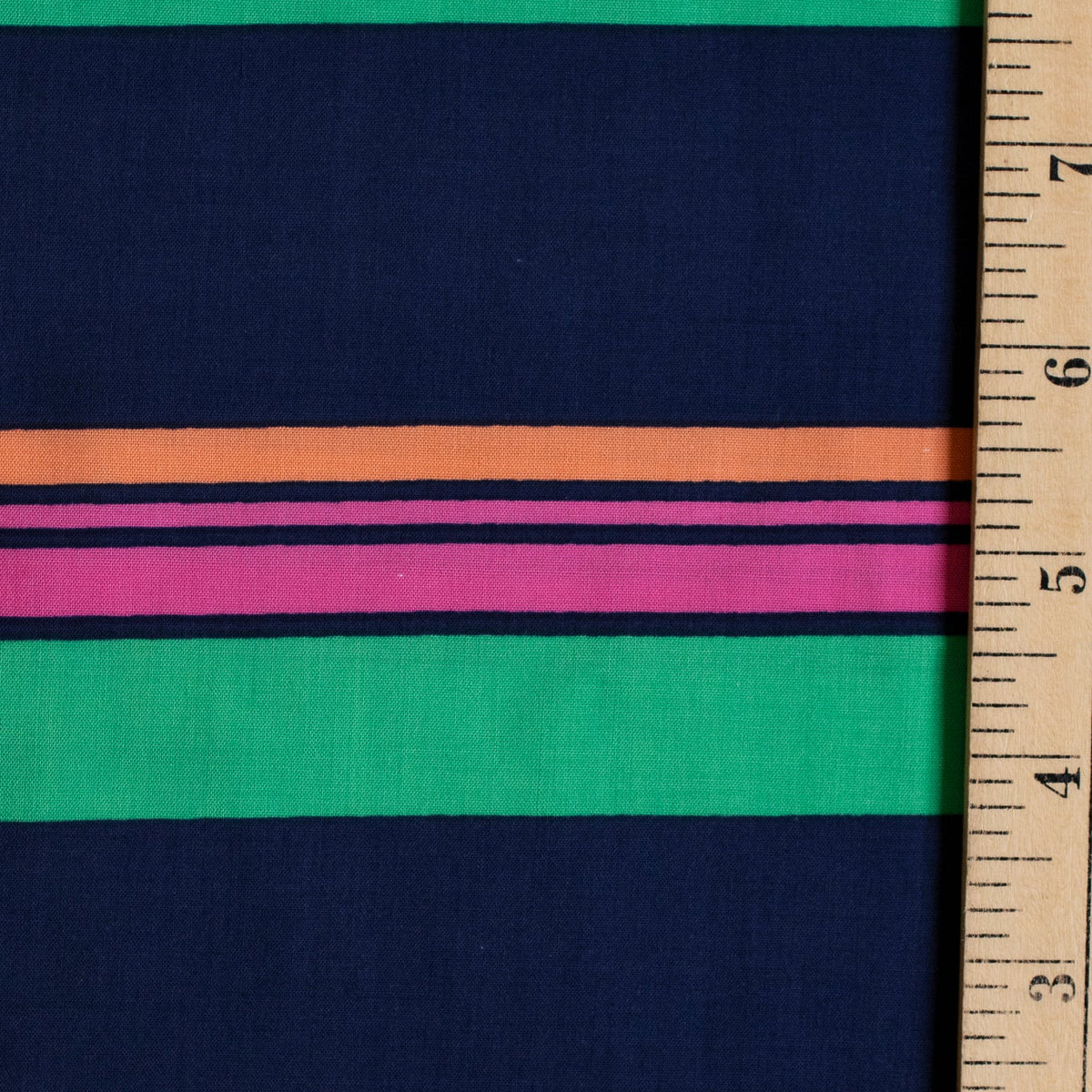 Watermelon Stripes Rayon Challis Fabric - 5 oz - Boho Fabrics